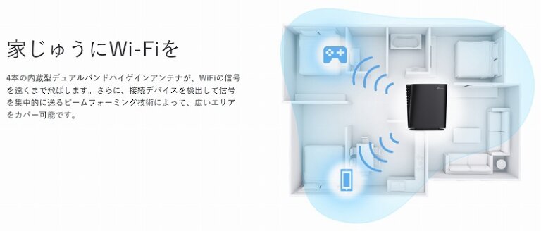 【Archer AX80 レビュー】Archerシリーズ最高クラスの薄さ！豊富なポート数と高速Wi-Fiで快適な8ストリームWi-Fi 6 ...