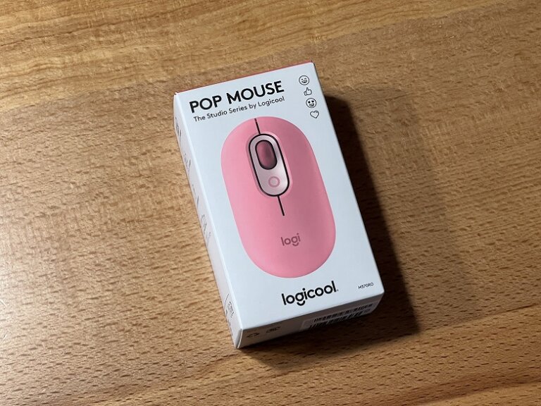 【Logicool POP MOUSE M370 レビュー】おっ！？と目を引く鮮やかさ！クリック音がほとんどしないコンパクトなワイヤレスマウス ...